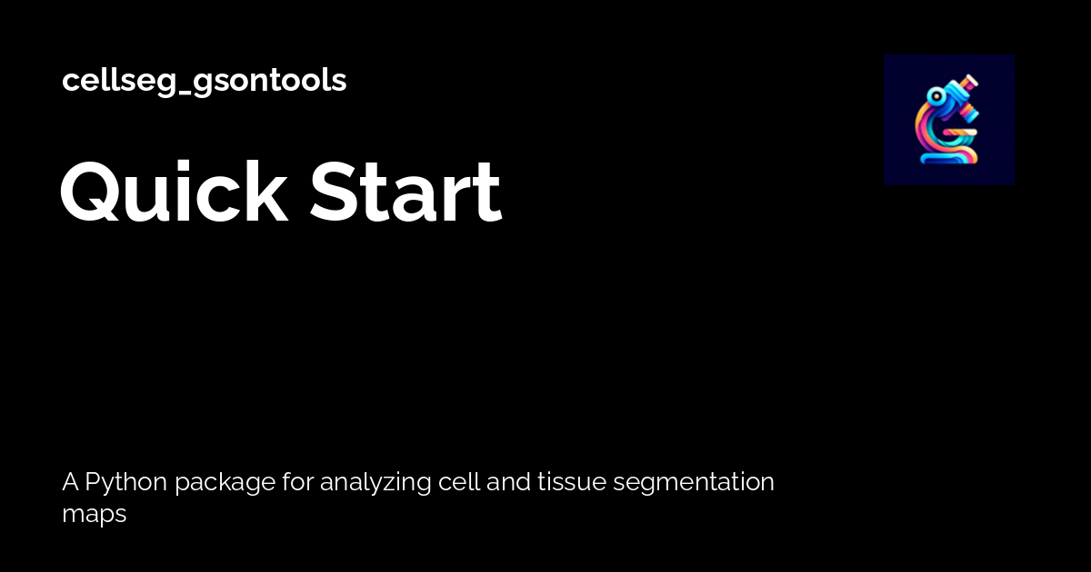 Quick start - cellseg_gsontools