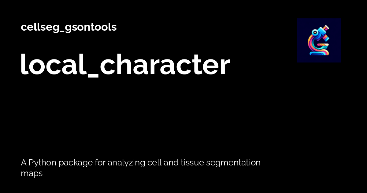 local_character - cellseg_gsontools