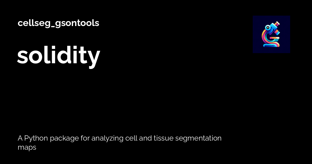 solidity - cellseg_gsontools solidity - cellseg_gsontools