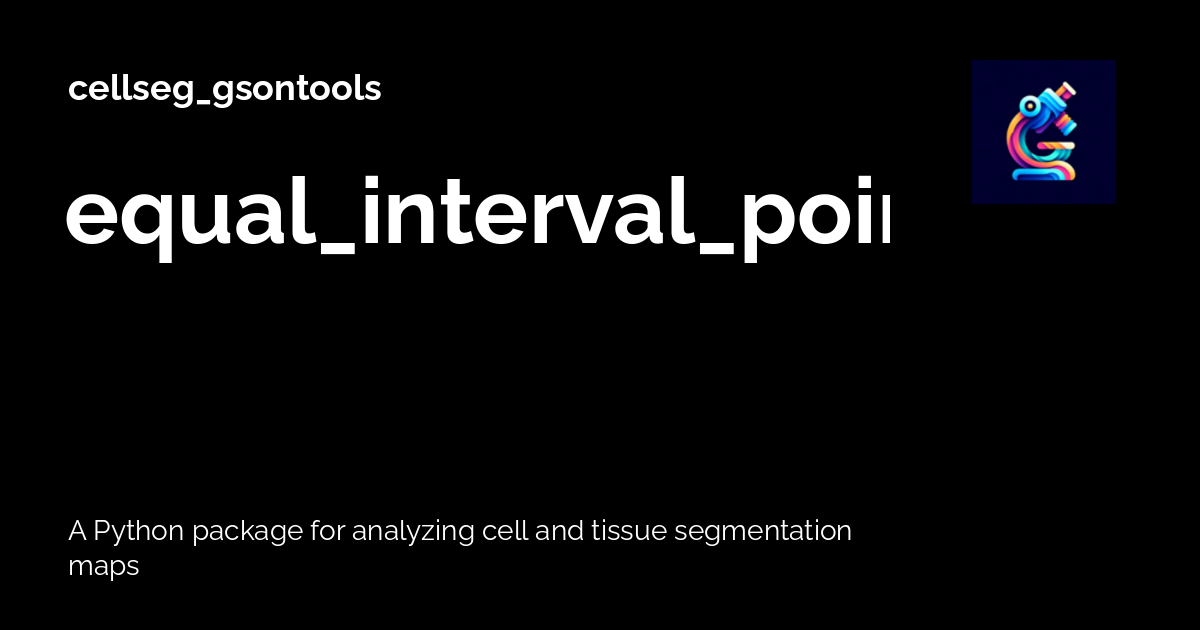 equal_interval_points - cellseg_gsontools